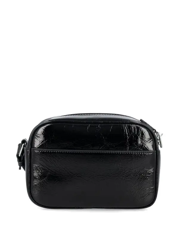 COURREGES Reedition Naplack Leather Mini Bag - Black