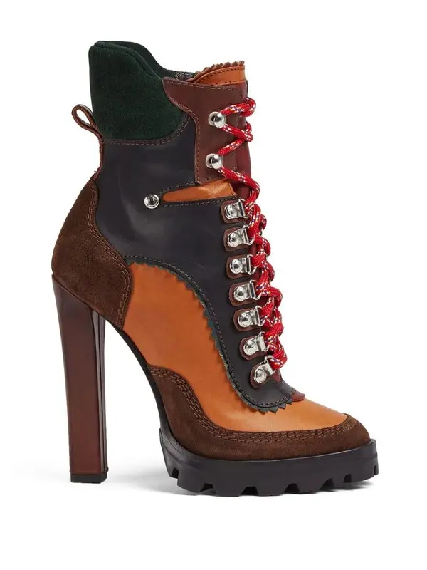 Dsquared2 120mm Round-toe Leather Boots - Brown
