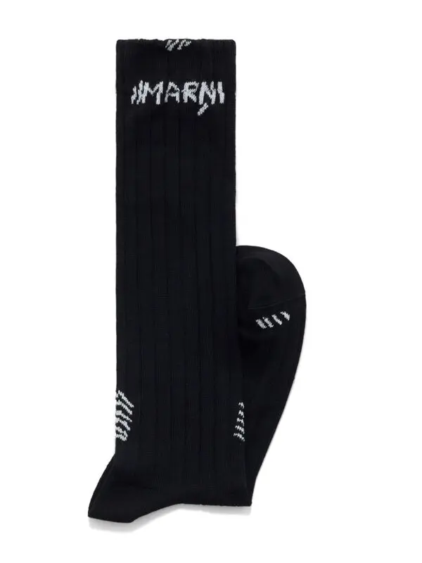 Marni Logo-embroidered Socks