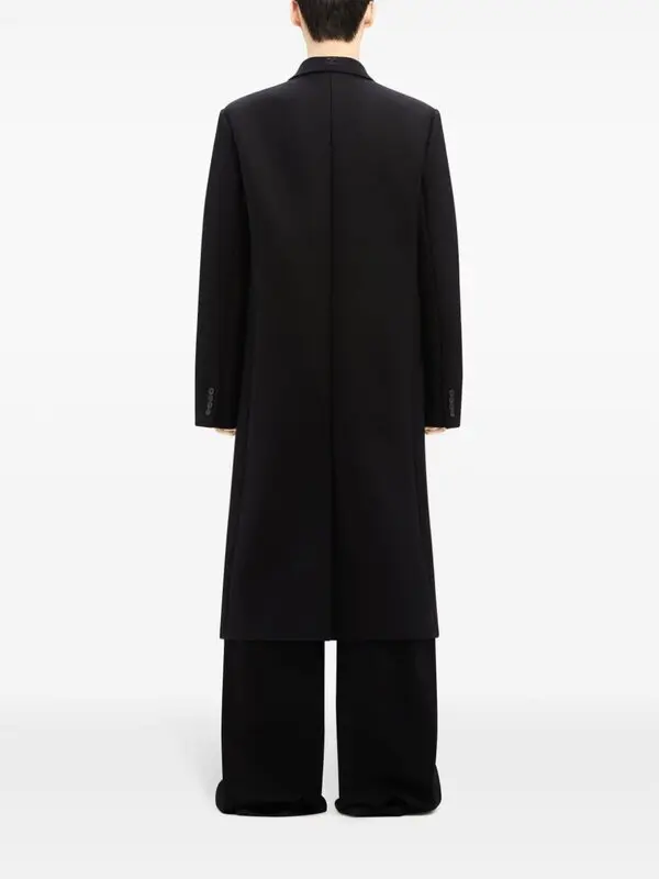 COURREGES Tailored Long Wool Blend Coat