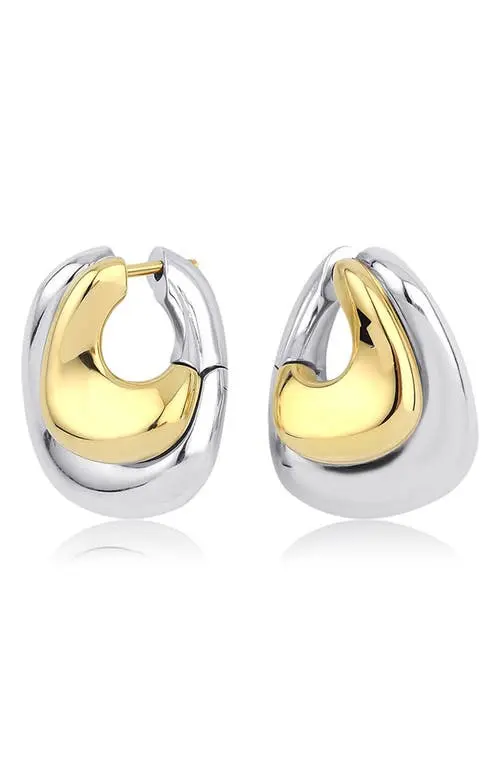 KLOTO Raya Drop Earrings - Silver/gold