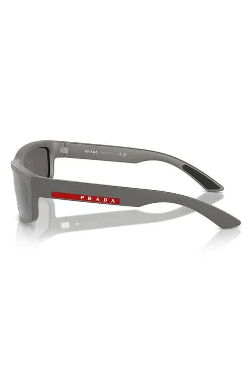 Prada 59mm Rectangular Sunglasses