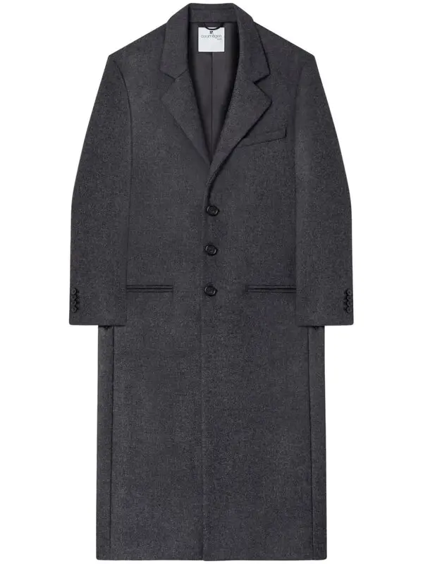 COURREGES Notched-lapel Single-breasted Coat
