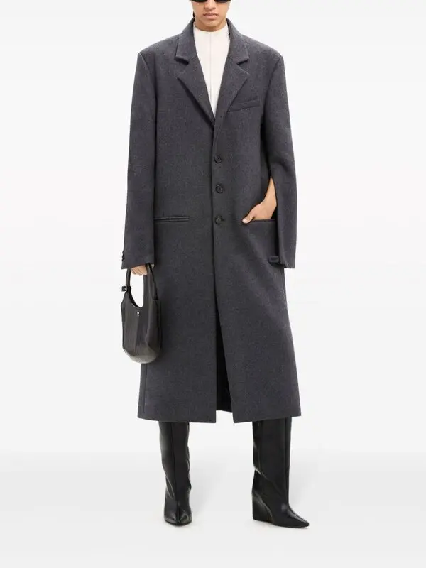 COURREGES Notched-lapel Single-breasted Coat