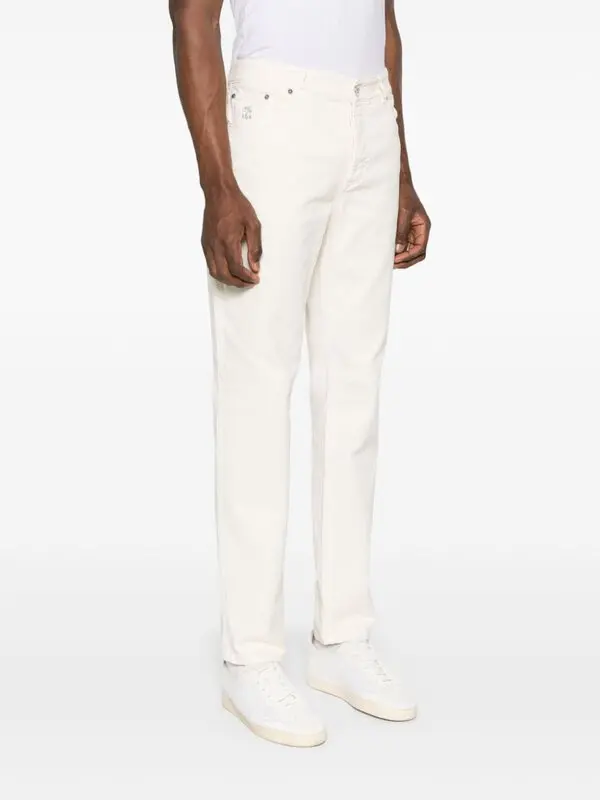 Brunello Cucinelli Slim-fit Mid-rise Jeans - White