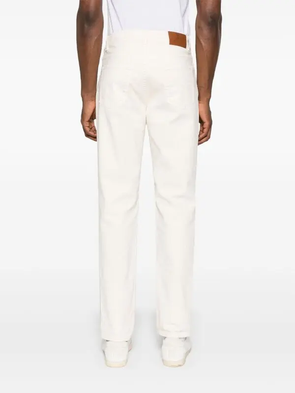 Brunello Cucinelli Slim-fit Mid-rise Jeans - White