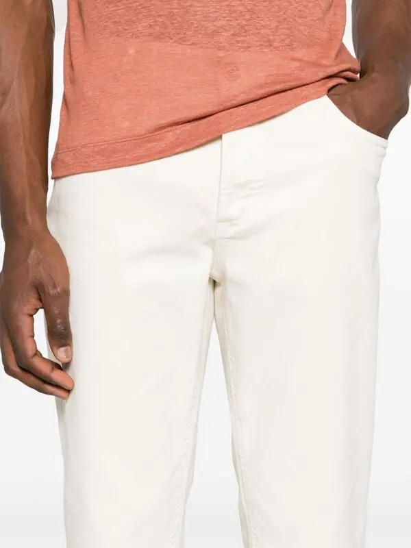 Brunello Cucinelli Slim-fit Mid-rise Jeans - White