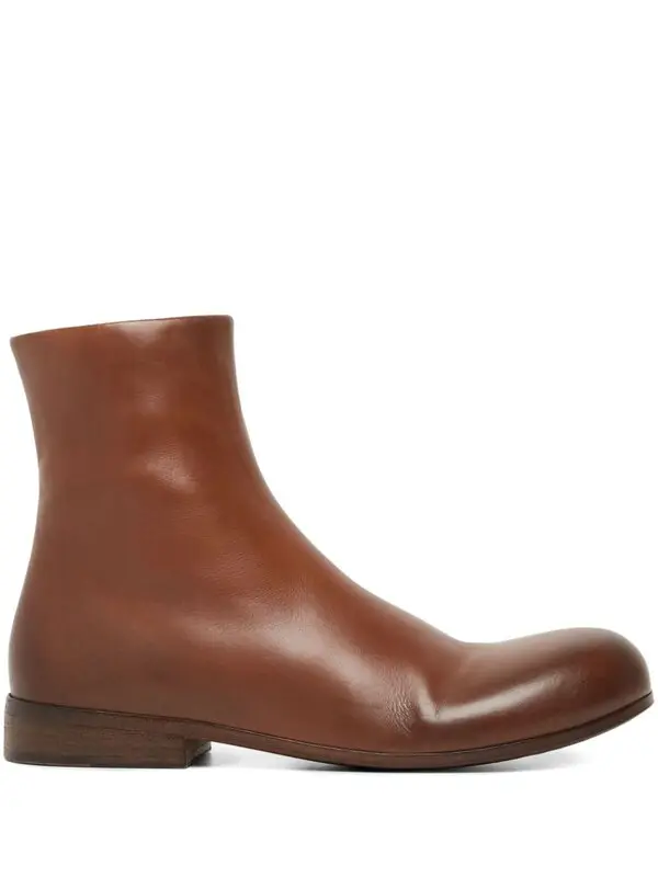 Marsèll Capozucca Leather Ankle Boots - Brown