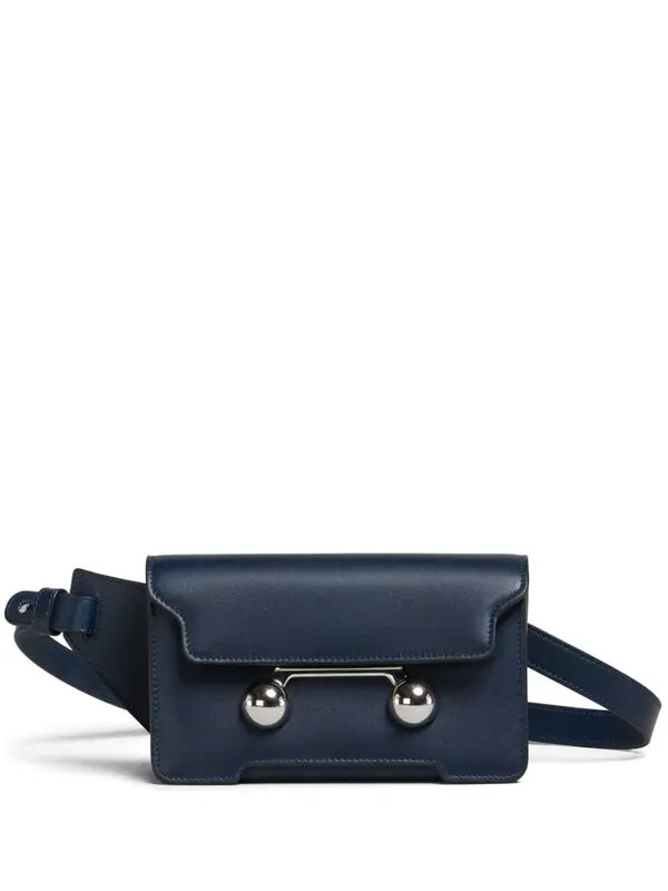Marni Trunkaroo Leather Belt Bag - Blue