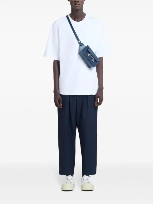 Marni Trunkaroo Leather Belt Bag - Blue