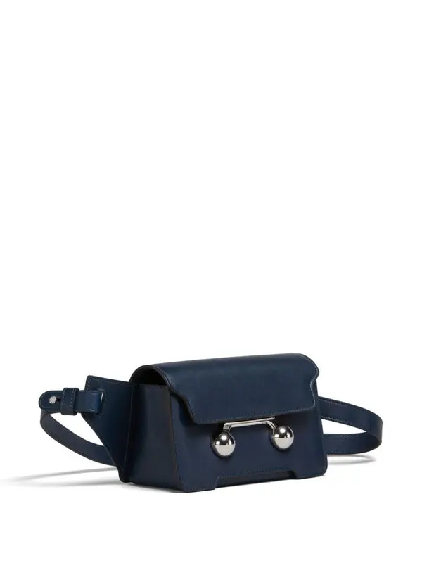 Marni Trunkaroo Leather Belt Bag - Blue