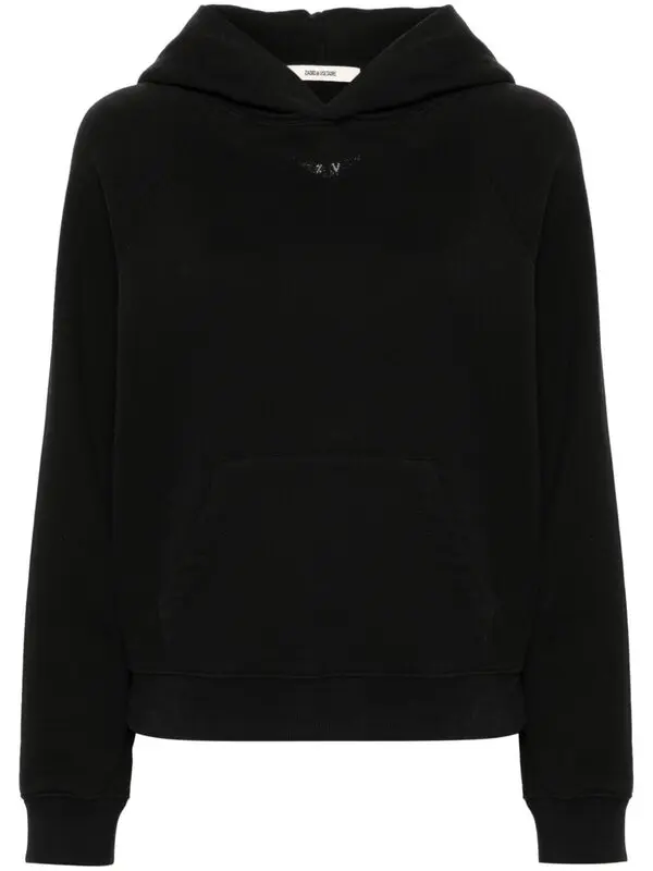 Zadig&Voltaire Georgy Wings-appliqué Hoodie - Black