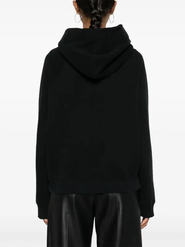 Zadig&Voltaire Georgy Wings-appliqué Hoodie - Black