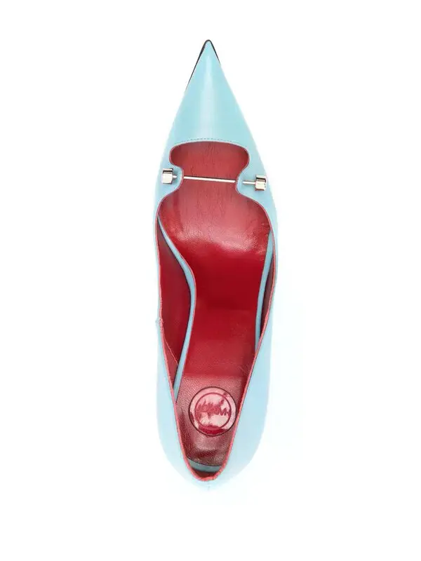 HARDOT More 100mm Leather Pumps