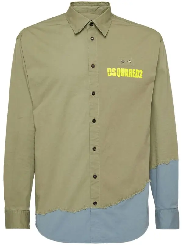 Dsquared2 Logo-print Colour-block Shirt
