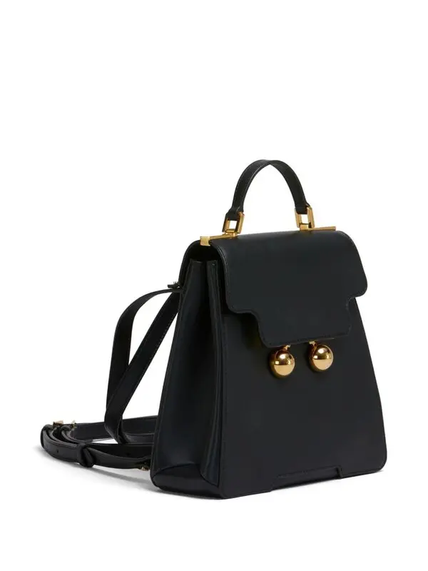 Marni Trunkaroo Leather Backpack - Black