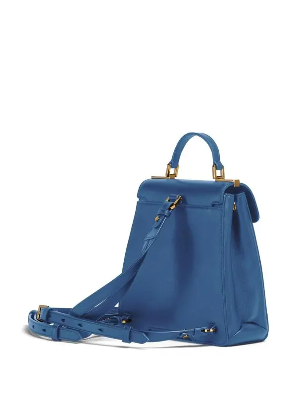 Marni Trunkaroo Leather Backpack - Blue