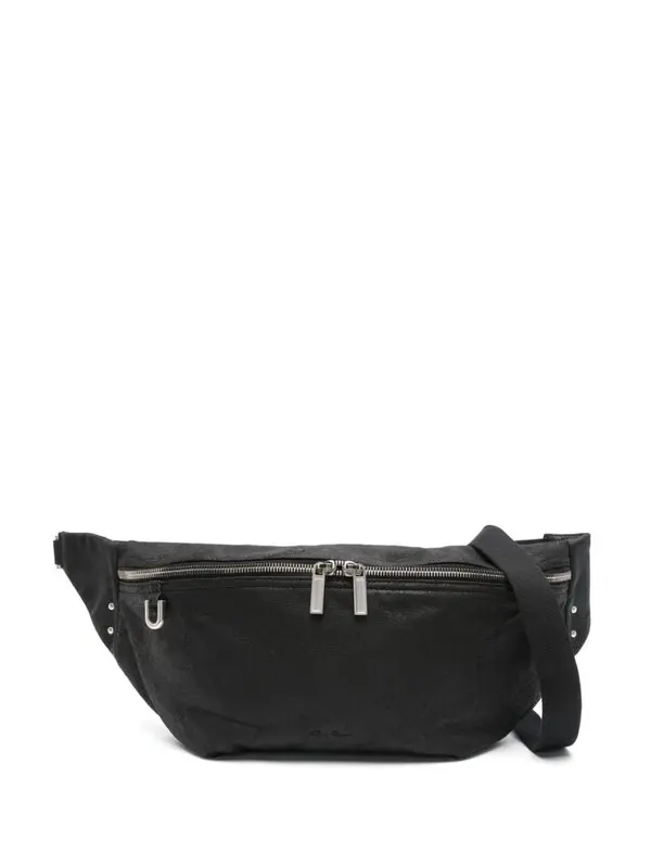 Rick Owens Logo-debossed Shoulder Bag - Black