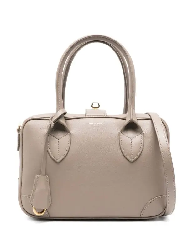 GOLDEN GOOSE Logo-print Leather Tote Bag - Neutrals