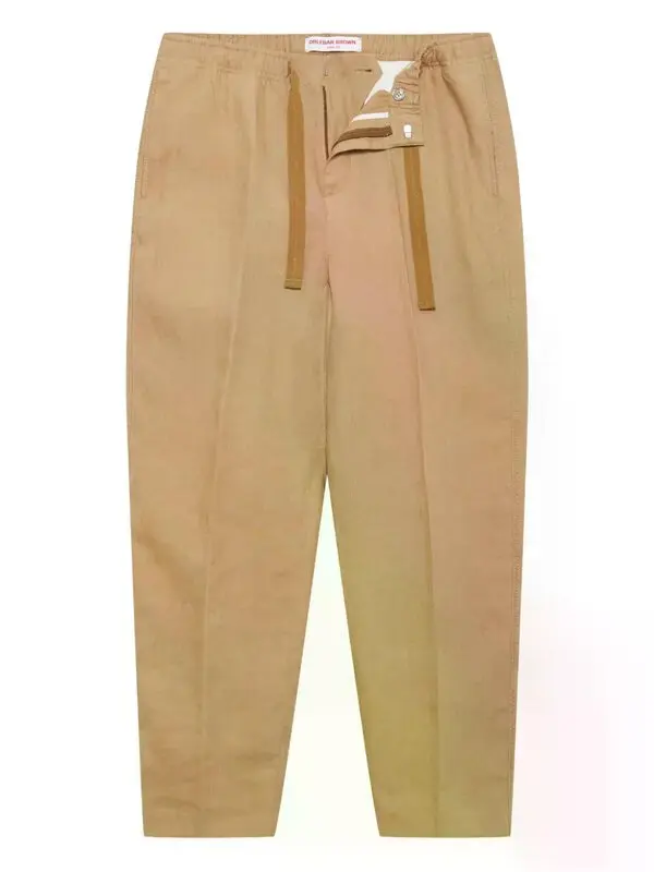 Orlebar Brown Alex Tapered Linen Trousers - Neutrals