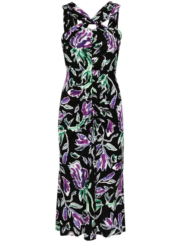 Diane Von Furstenberg Neely Floral-print Midi Dress