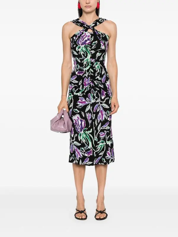 Diane Von Furstenberg Neely Floral-print Midi Dress