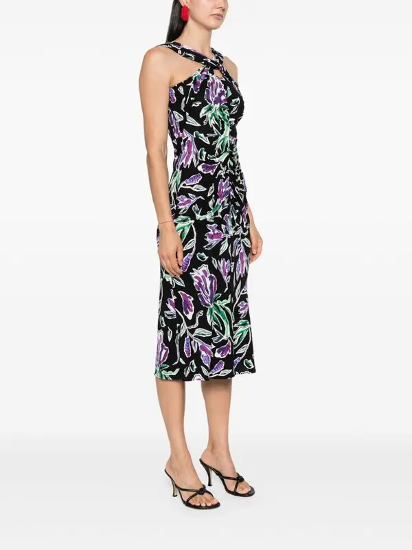 Diane Von Furstenberg Neely Floral-print Midi Dress