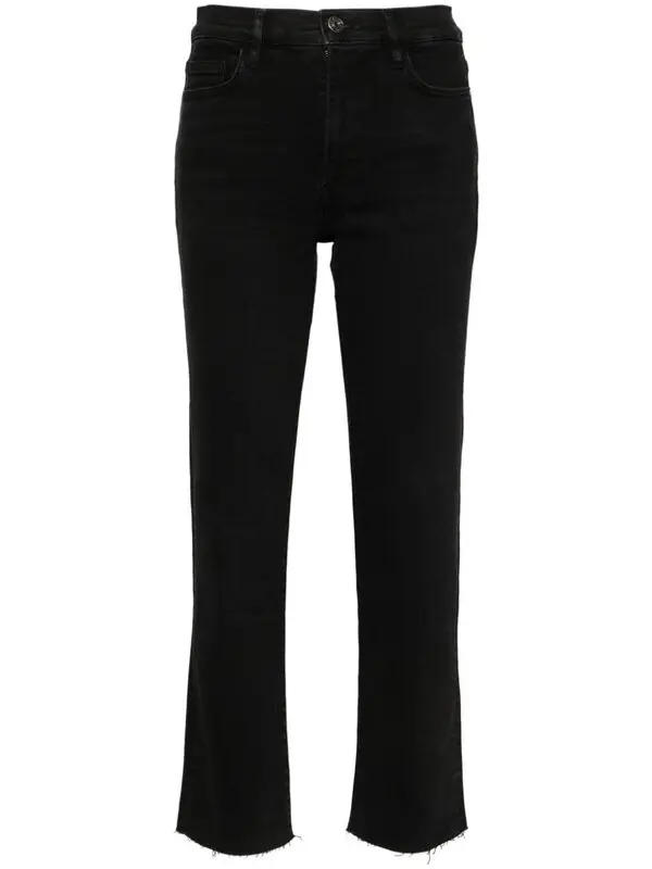 FRAME High-rise Straight-leg Jeans