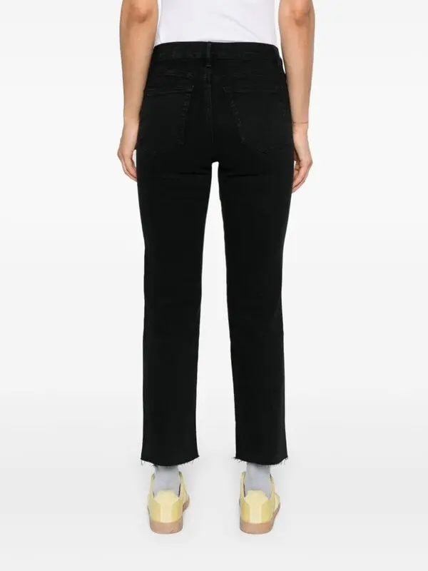FRAME High-rise Straight-leg Jeans
