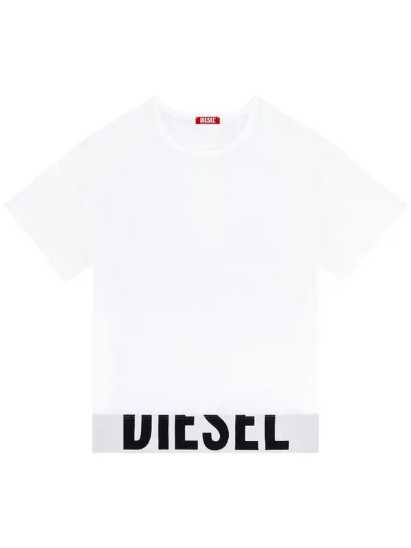 DIESEL® Crop Top With Logo Underband - White