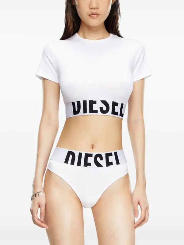 DIESEL® Crop Top With Logo Underband - White