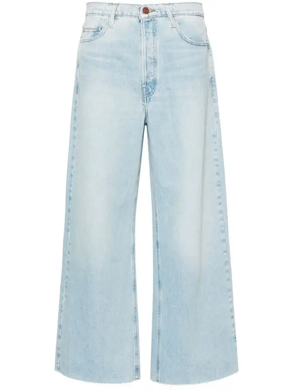 FRAME Le Low Bappy Wide-leg Jeans - Blue