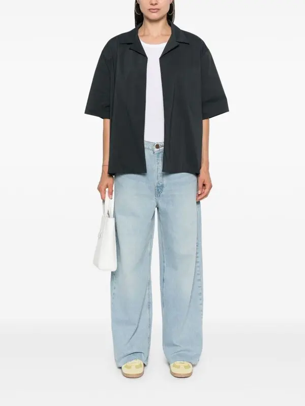 FRAME Le Low Bappy Wide-leg Jeans - Blue