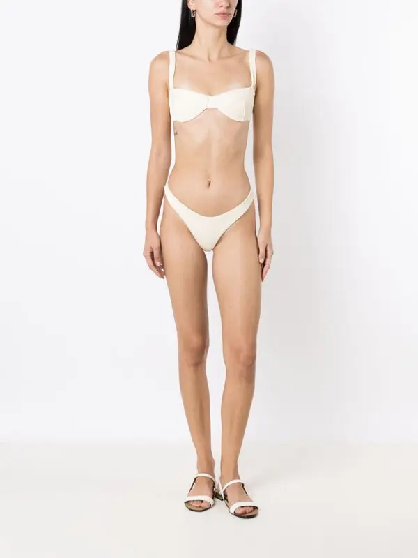 HAIGHT. Underwire-cup Ribbed Bikini Top