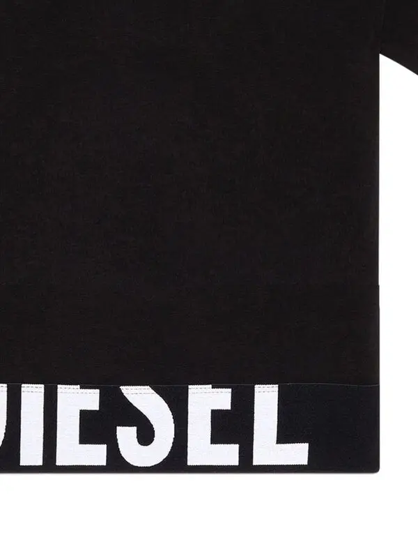 DIESEL® Uftee Cropped T-shirt - Black