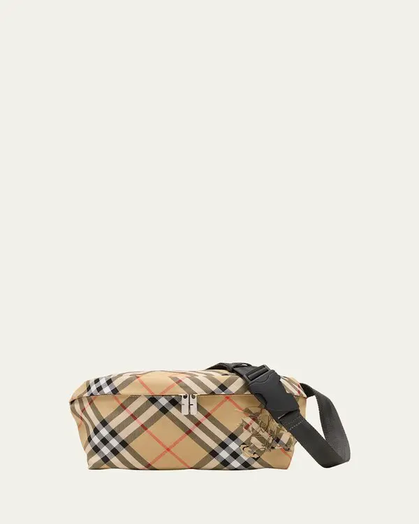 Burberry Essential Check Belt Bag - Sand