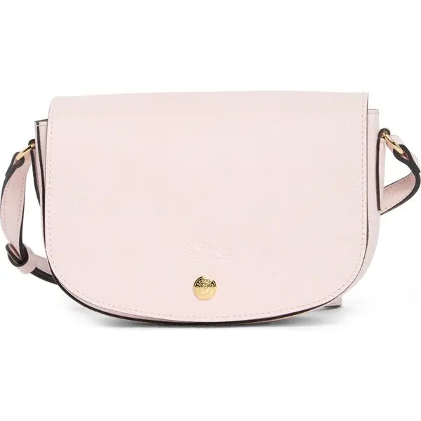 Longchamp Pure Leather Crossbody Bag - Ballet