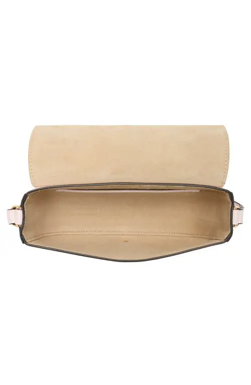Longchamp Pure Leather Crossbody Bag - Ballet