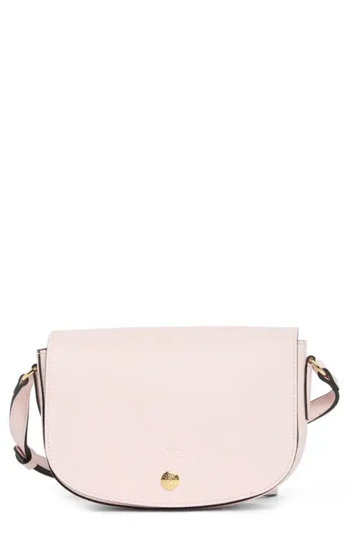 Longchamp Pure Leather Crossbody Bag - Ballet
