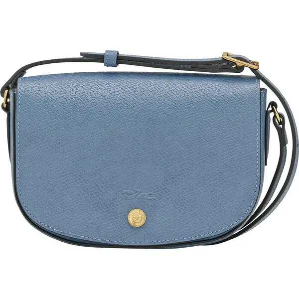 Longchamp Pure Leather Crossbody Bag - Slate