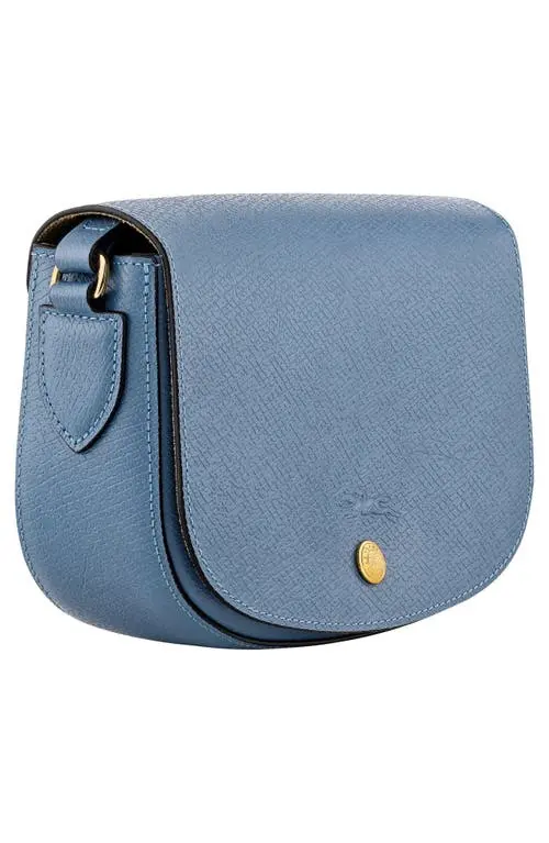 Longchamp Pure Leather Crossbody Bag - Slate