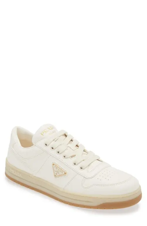 Prada - Prada Downtown Leather Sneakers