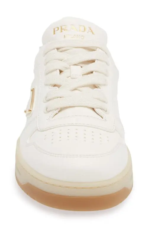 Prada - Prada Downtown Leather Sneakers