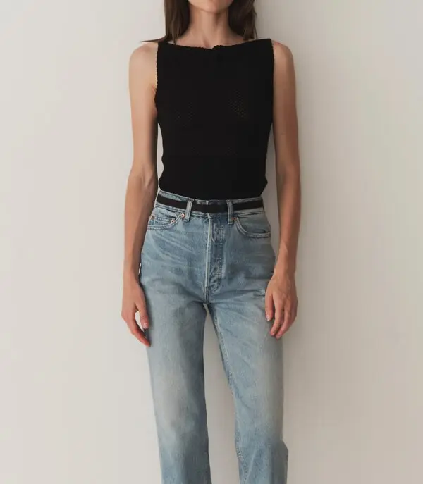 DÔEN Junie Bow Belt - Black