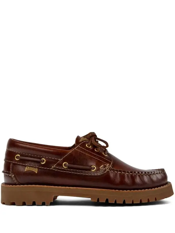 Camper Nautico Leather Boat Shoes