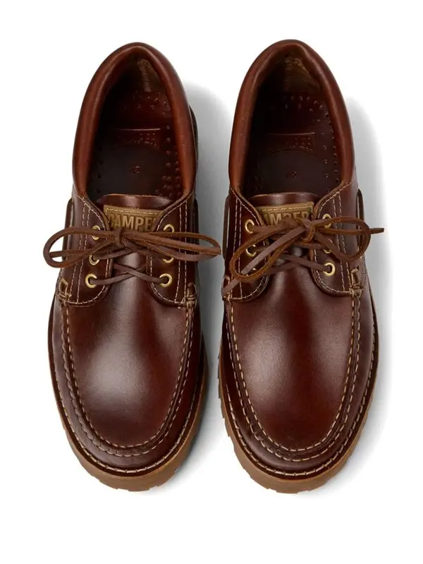Camper Nautico Leather Boat Shoes