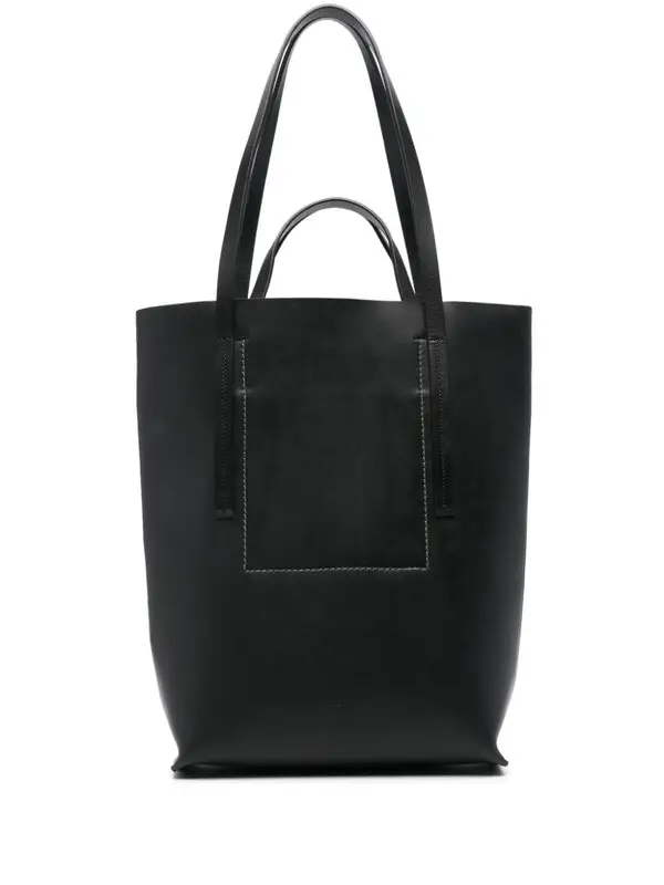 Rick Owens Leather Shopper Tote - Black