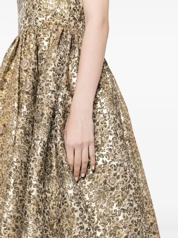 slim fit dress slacks BRIANNA Embellished Feather Mini Dress In Gold and Black Ombre main image 0