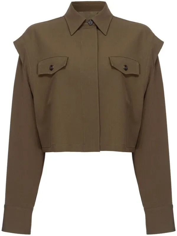 Pinko Fioriera Cropped Shirt
