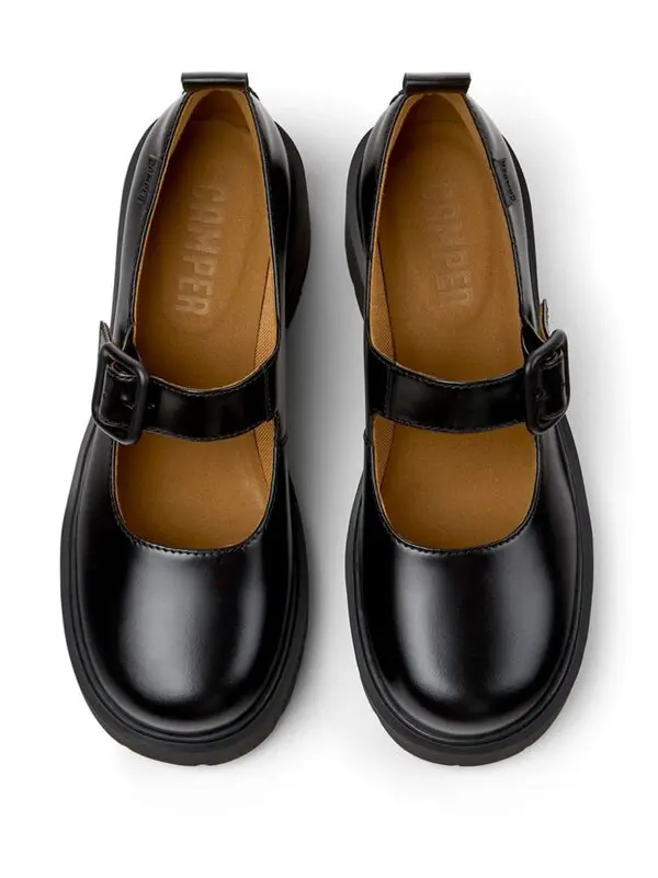 Camper Milah 50mm Leather Loafers - Black